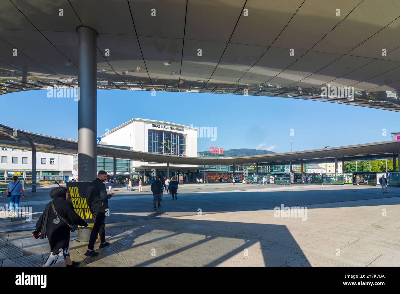 railway station Graz Hauptbahnhof Stock Photo - Alamy