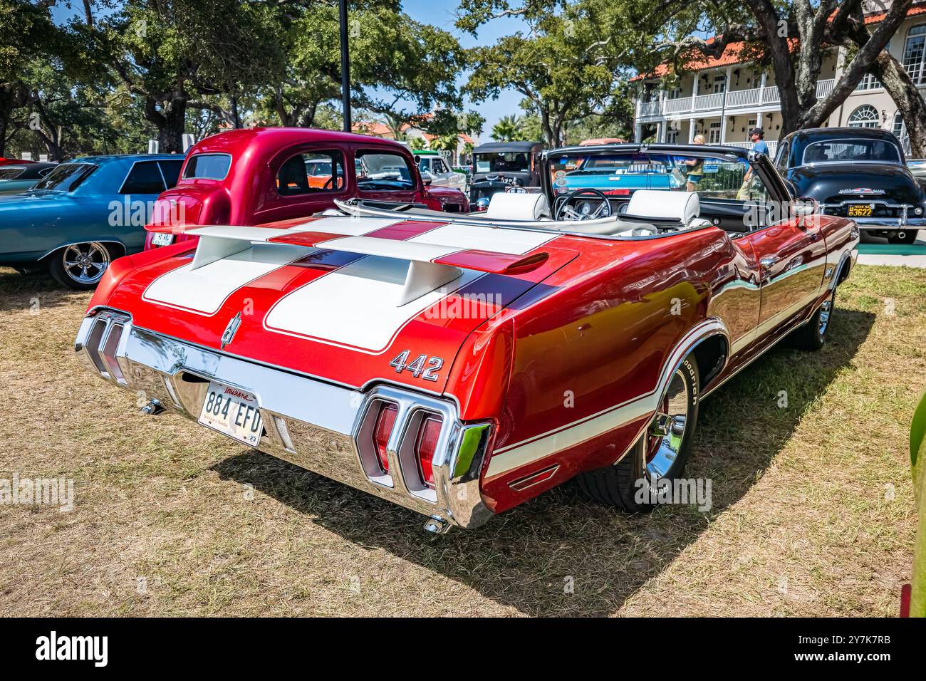 Gulfport, MS - October 03, 2023: High perspective rear corner view of a ...