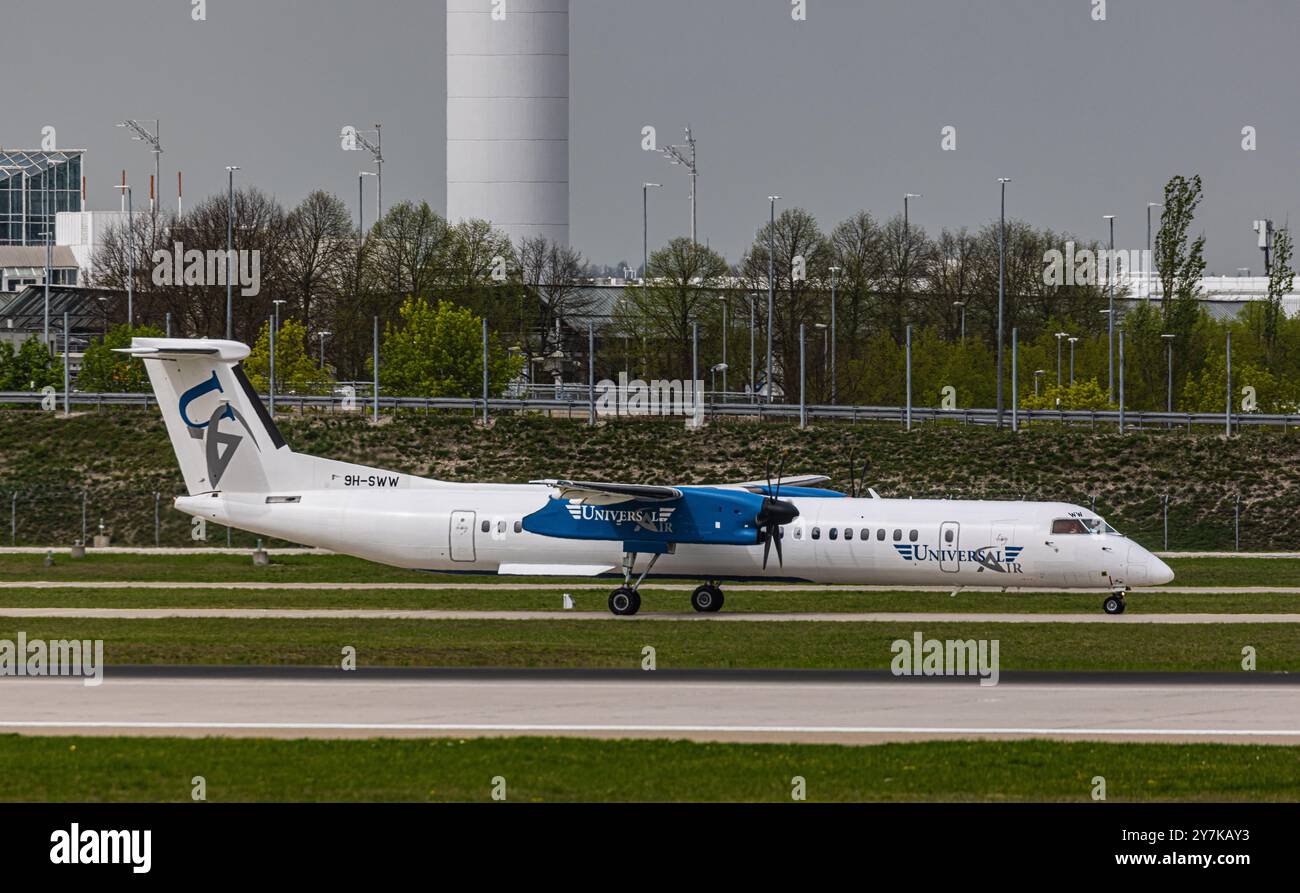 Munich, Germany, 9th Apr 2024: A Universal Air De Havilland Canada Dash ...