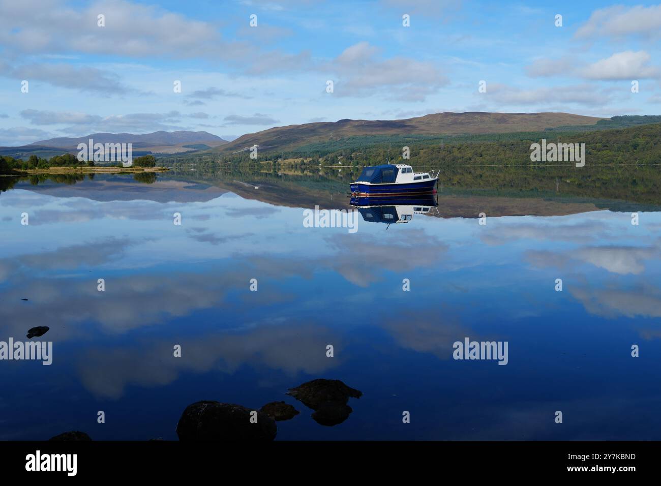 Reflections in Loch Rannoch, southern Highlands, Scotland, UK Stock ...
