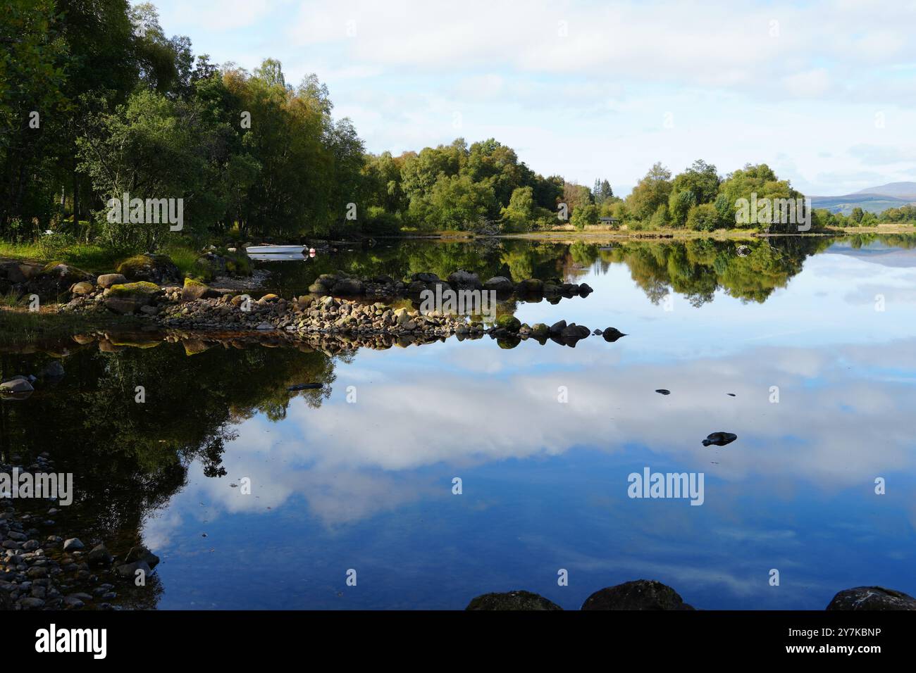 Reflections in Loch Rannoch, southern Highlands, Scotland, UK Stock ...