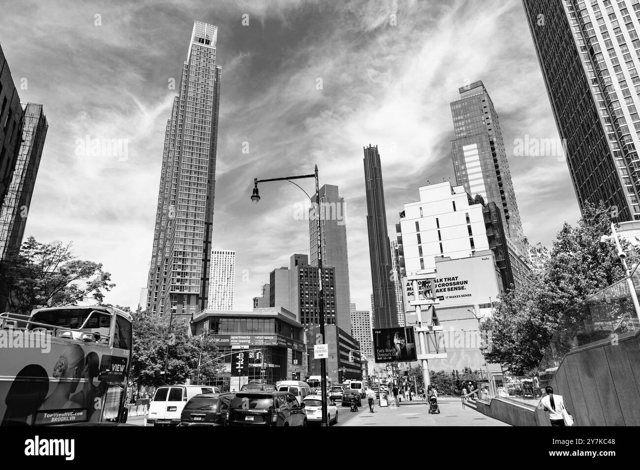 New York City, USA - May 12, 2023: Downtown Brooklyn neighborhood The ...
