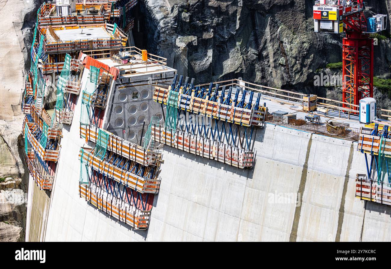 Guttannen, Switzerland, 11th Aug 2024: The working group made up of the ...