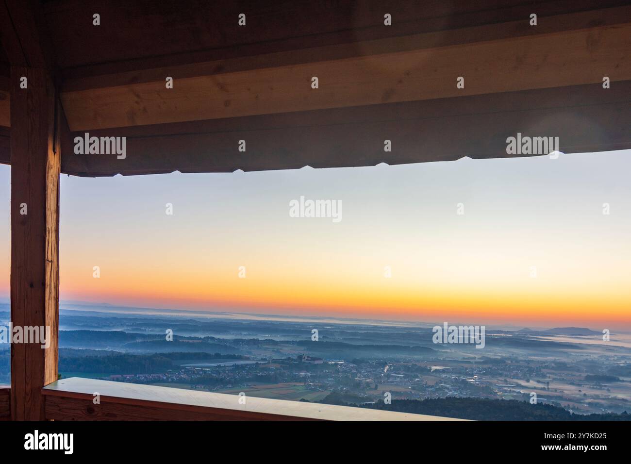 Stainz: view from observation tower Stainzer Warte to Stainz with ...