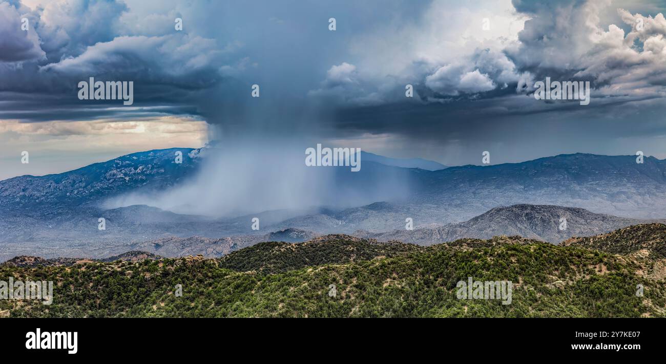 Rain in the Catalina Mountains, Southern Arizona Stock Photo - Alamy