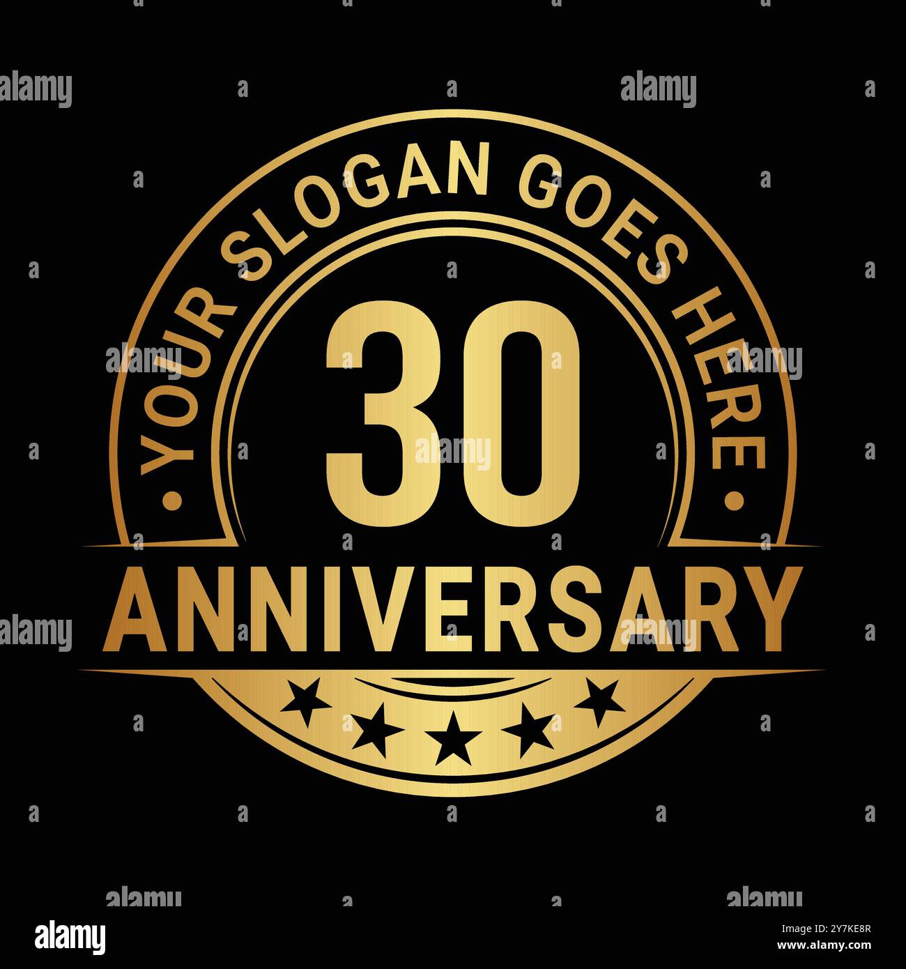 30 years anniversary logo design template. 30th anniversary celebrating logotype. Vector and ...