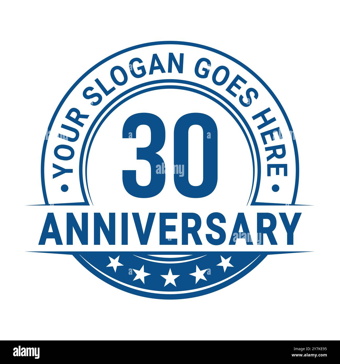30 years anniversary logo design template. 30th anniversary celebrating logotype. Vector and ...