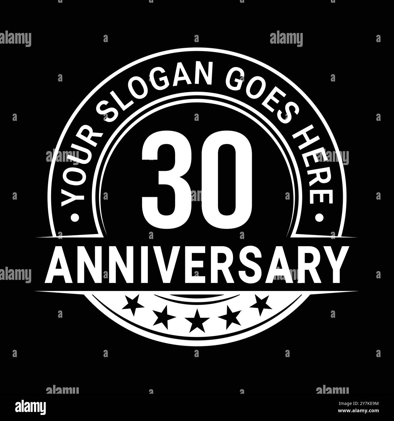 30 years anniversary logo design template. 30th anniversary celebrating ...