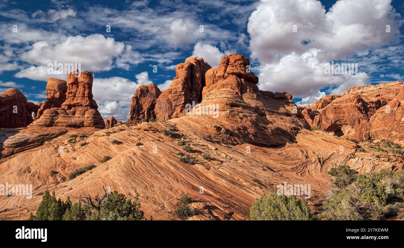 Exposed Sandstone Strata - Arches National Park - Utah Stock Photo - Alamy