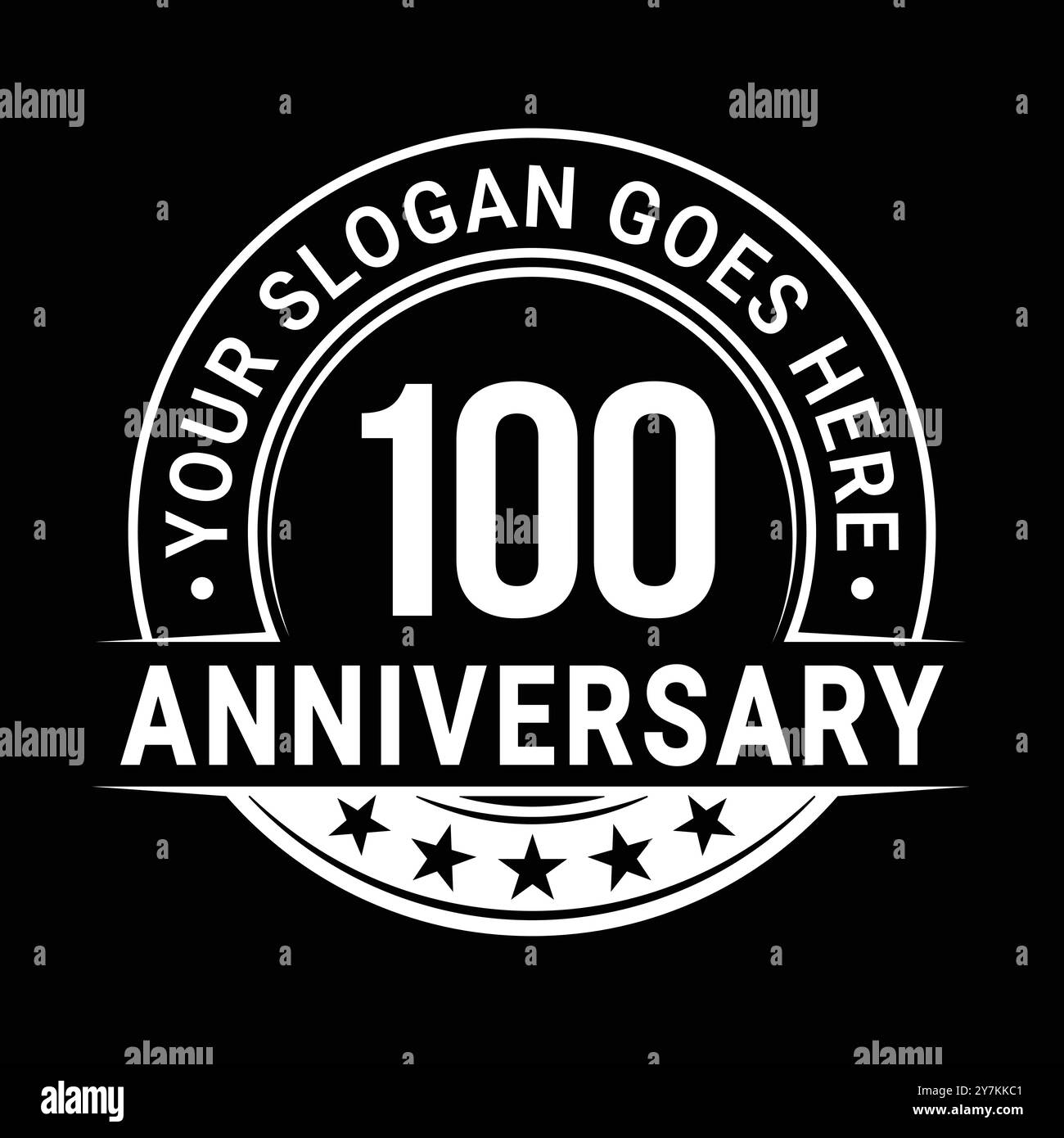 100 years anniversary logo design template. 100th anniversary ...
