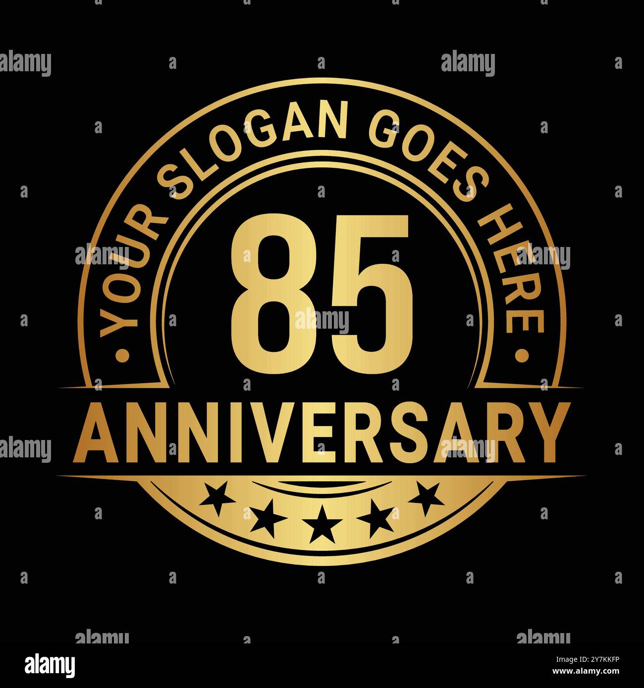 85 years anniversary logo design template. 85th anniversary celebrating ...