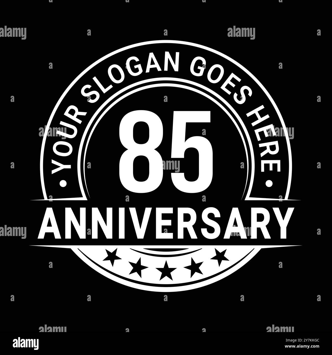85 years anniversary logo design template. 85th anniversary celebrating ...