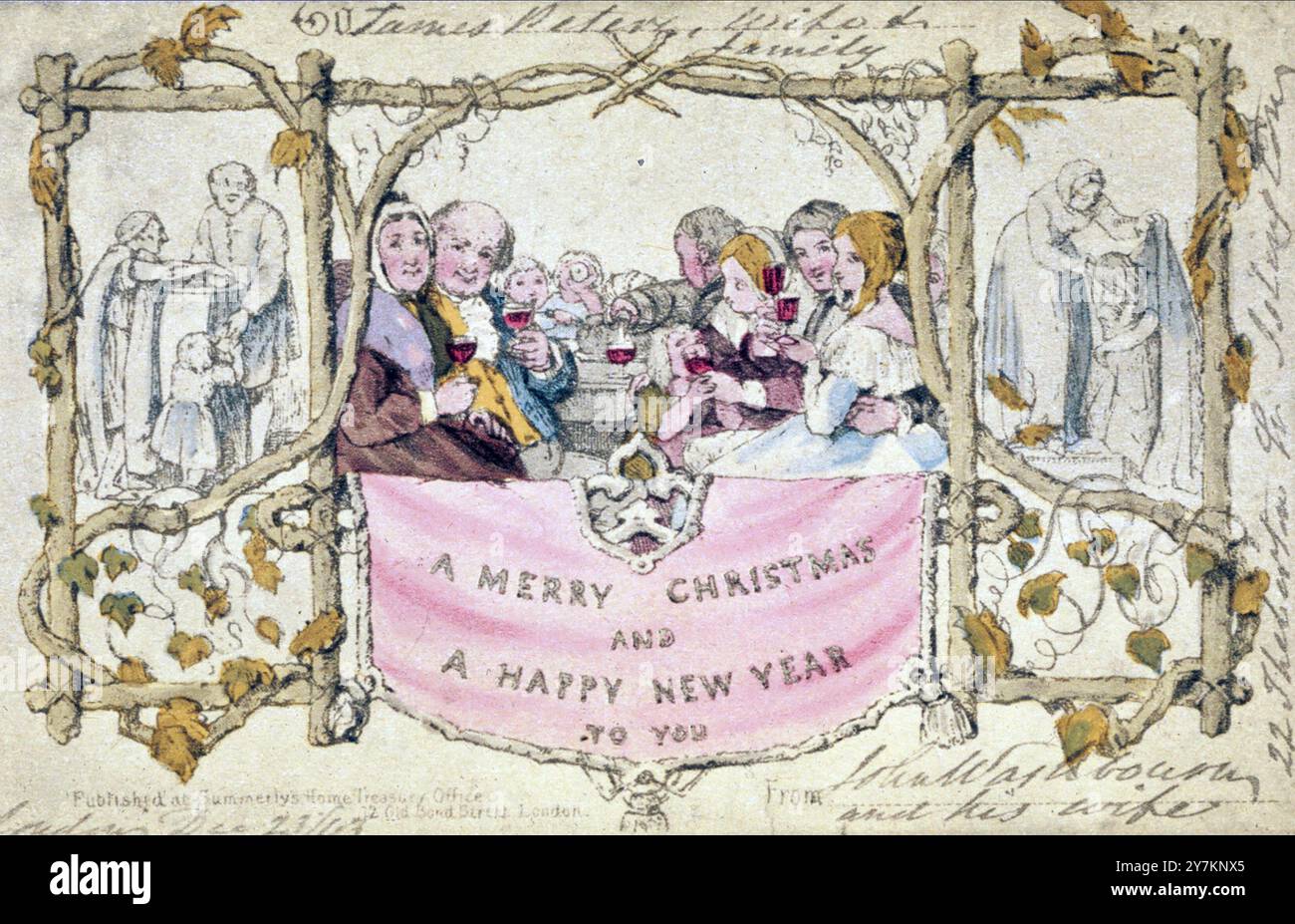 CHRISTMAS CARD The first commercially produced Christmas card designed ...