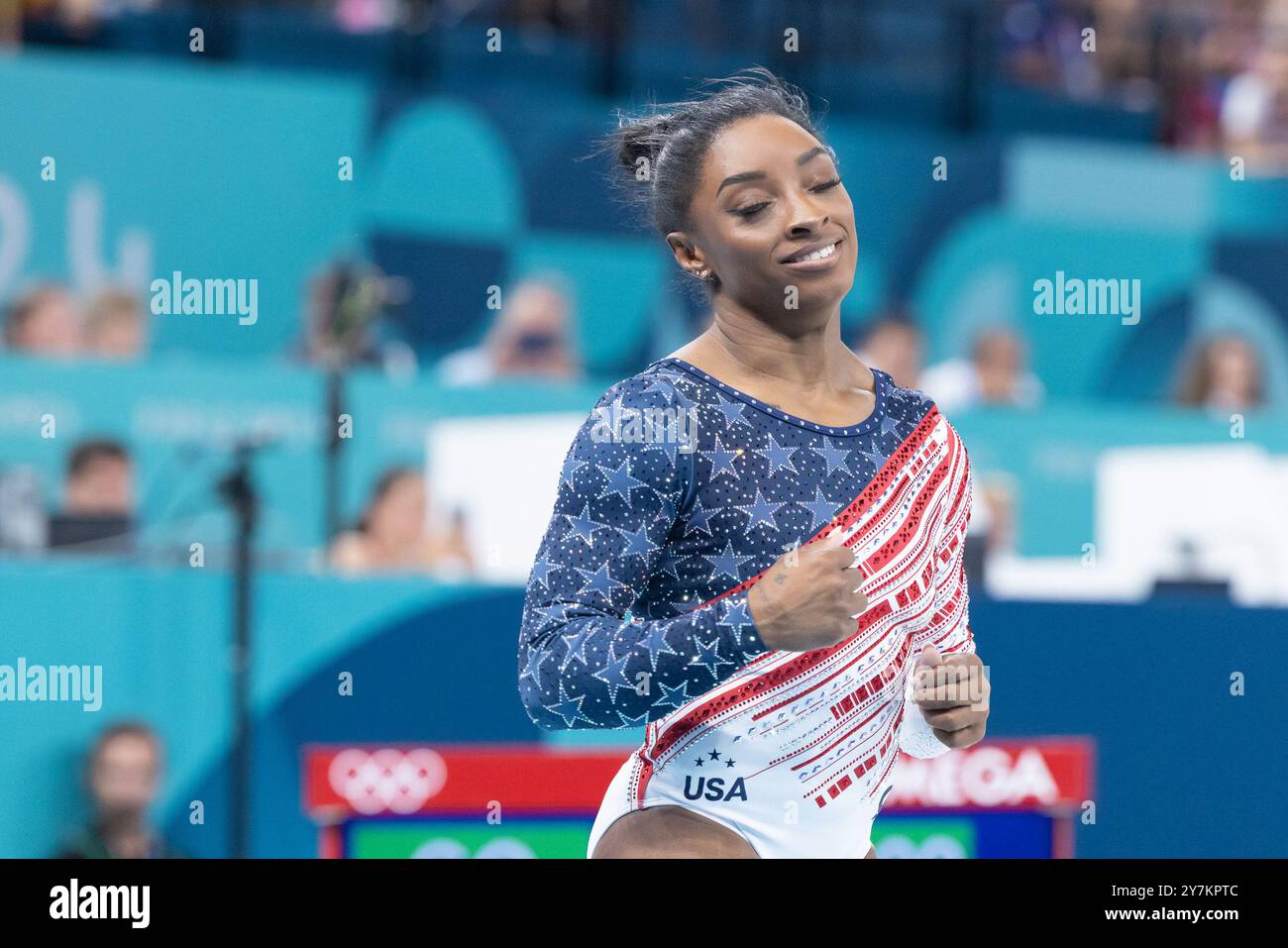 Paris, France. 30th July, 2024. July 30, 2024: Simone Biles of USA ...