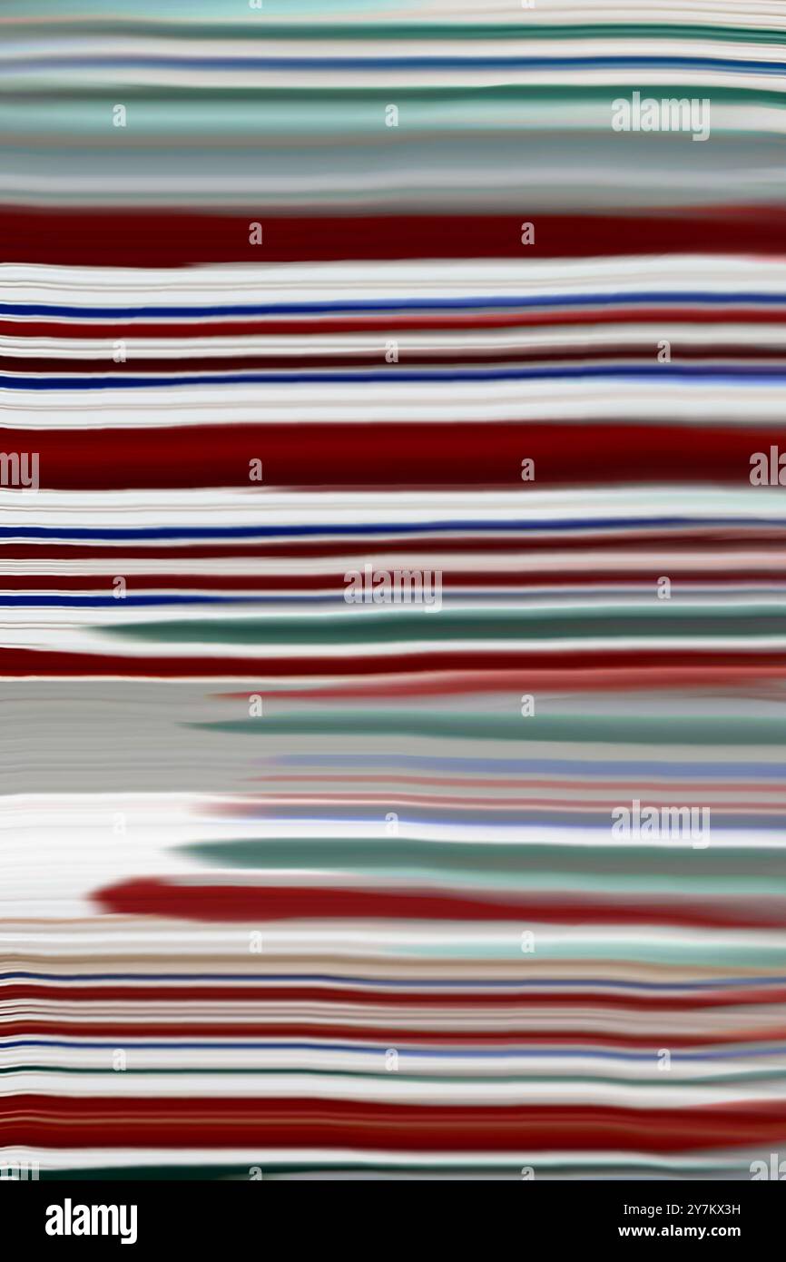 Abstract blurred vibrant pattern background in white, red and green ...