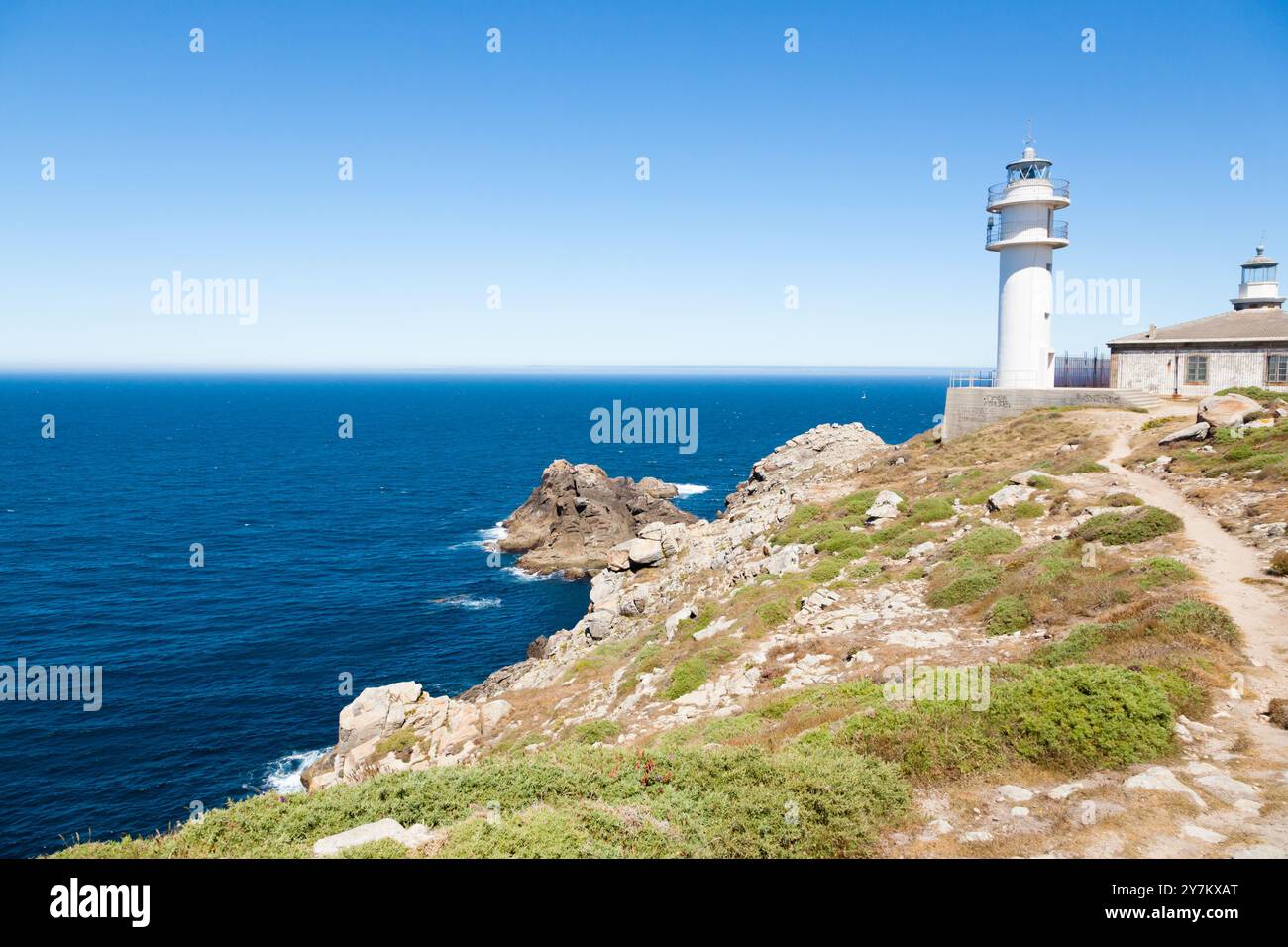 Tourinan lighthouse view, Galicia, Costa da Morte, Spain. Spanish ...