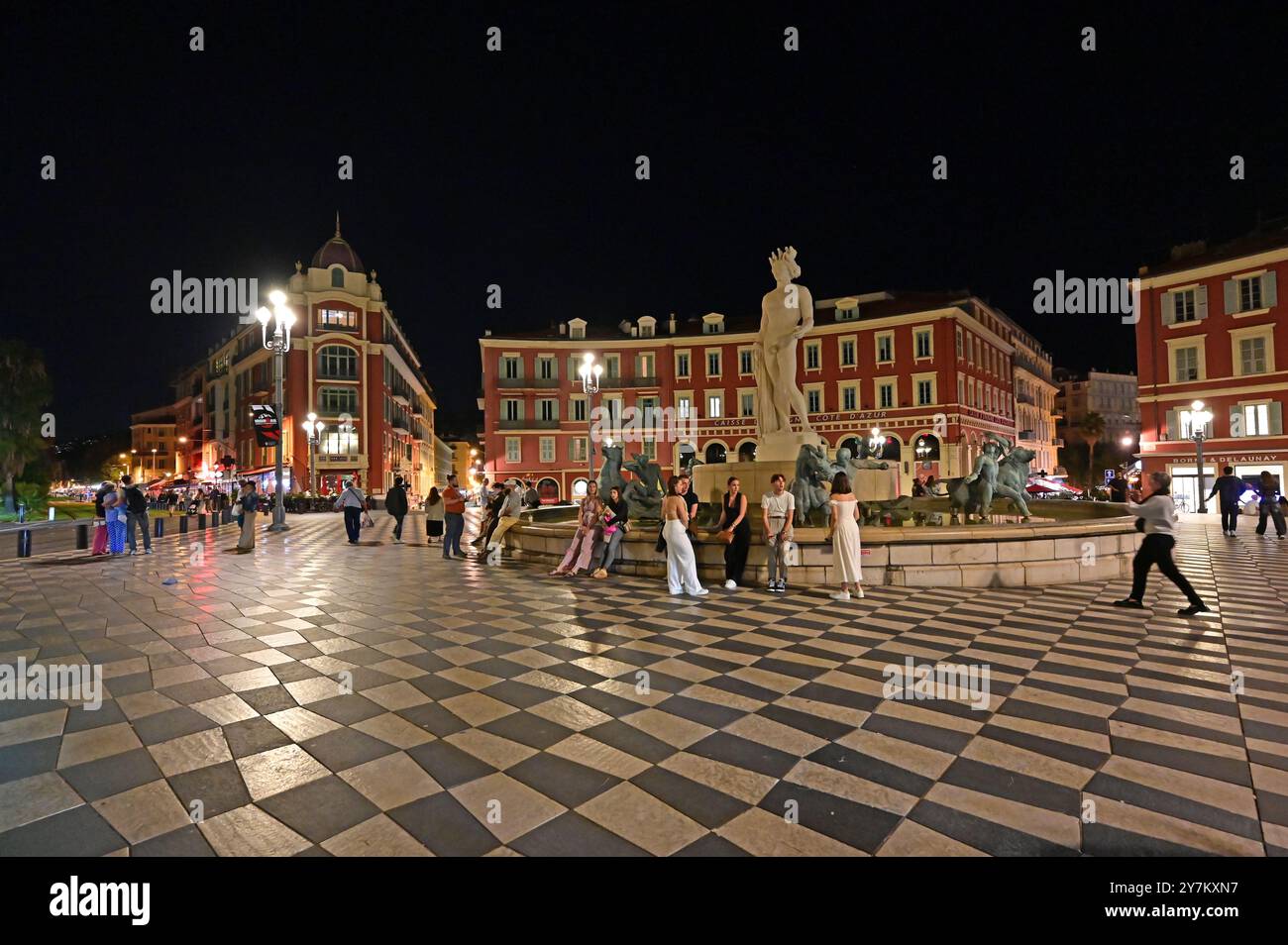 Nice, France - September 20, 2024: Group of young people enjoying ...