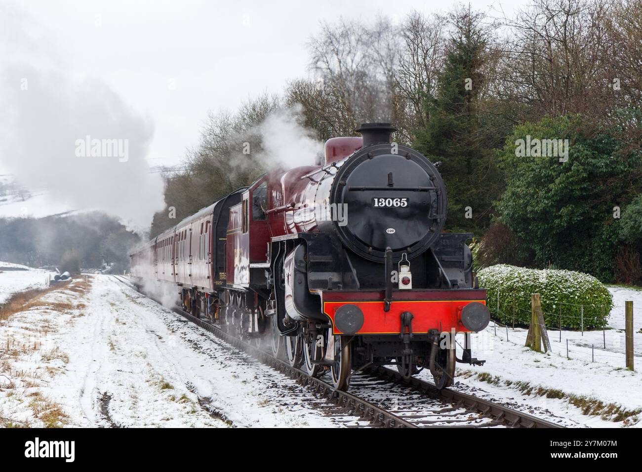 Crab 13065 with a passenger train on the East Lancs Railway Stock Photo ...
