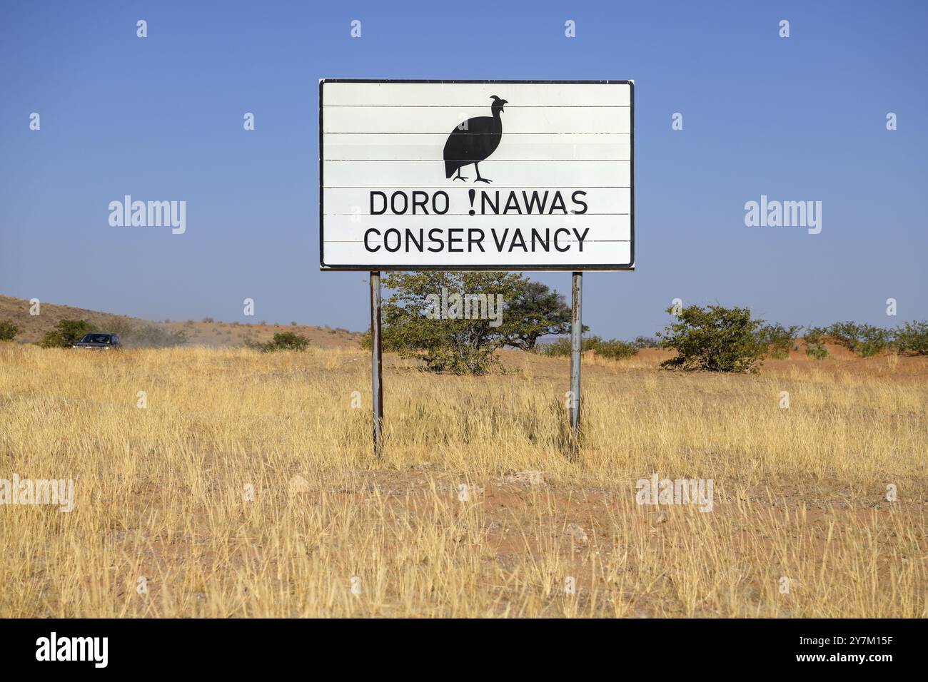 Sign Doro !Nawas Conservancy, nature conservation, near Twyfelfontein ...