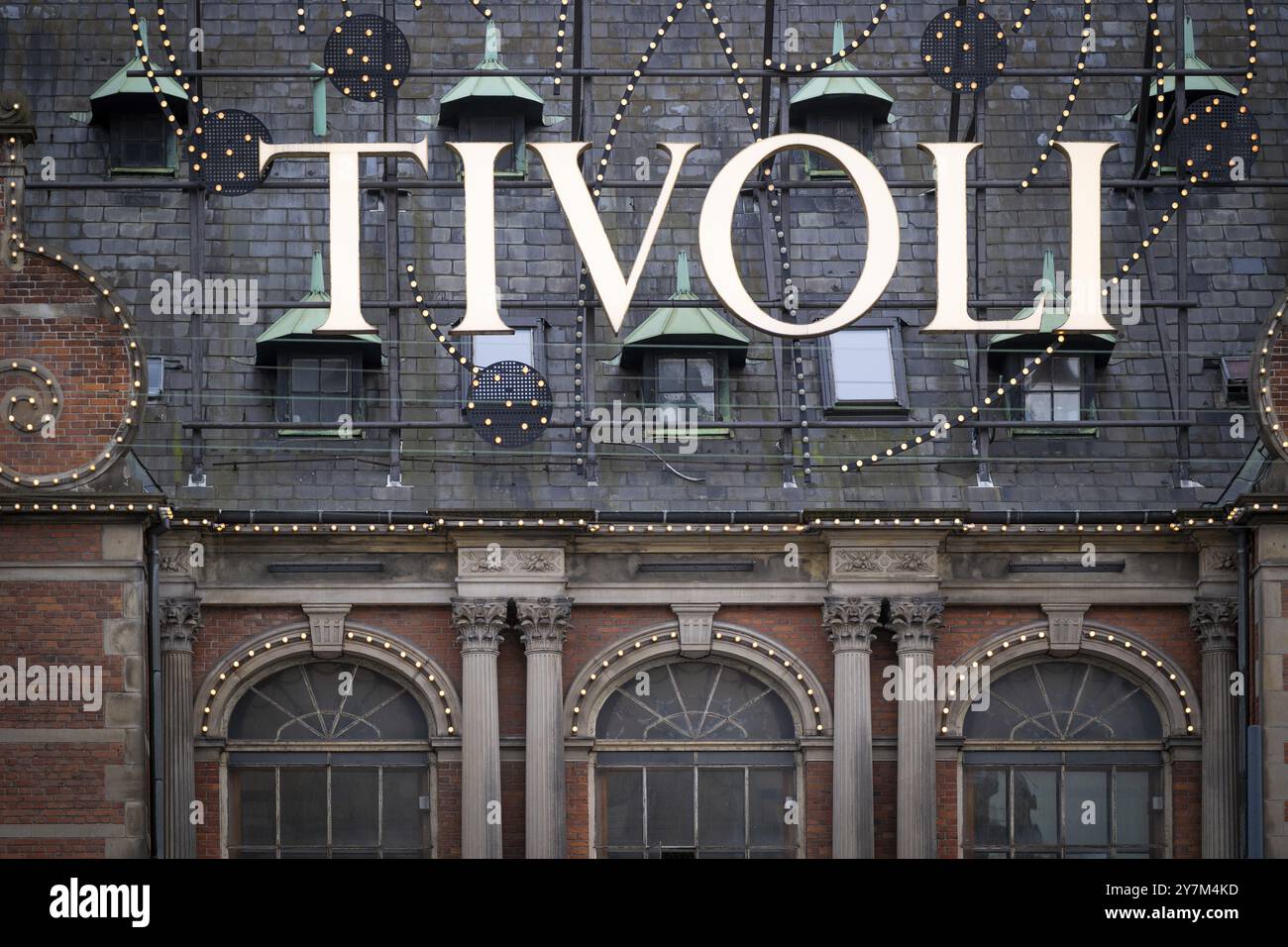 Oversized lettering Tivoli, Hans Christian Andersen Castle or Tivoli ...