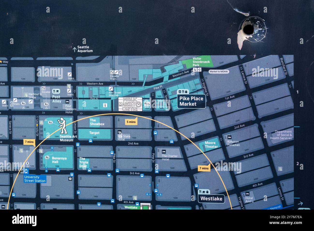 Seattle tourist map hi-res stock photography and images - Alamy