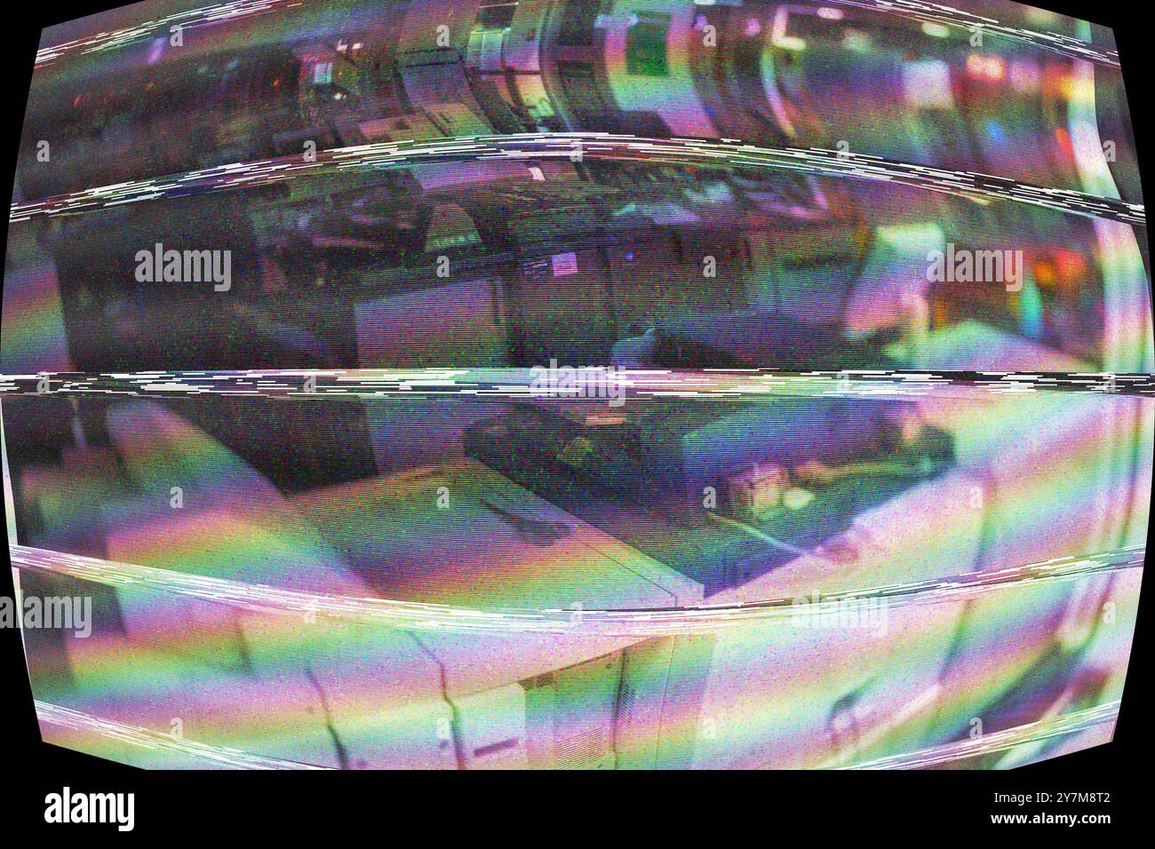 Glitchy cctv monitor display hi-res stock photography and images - Alamy