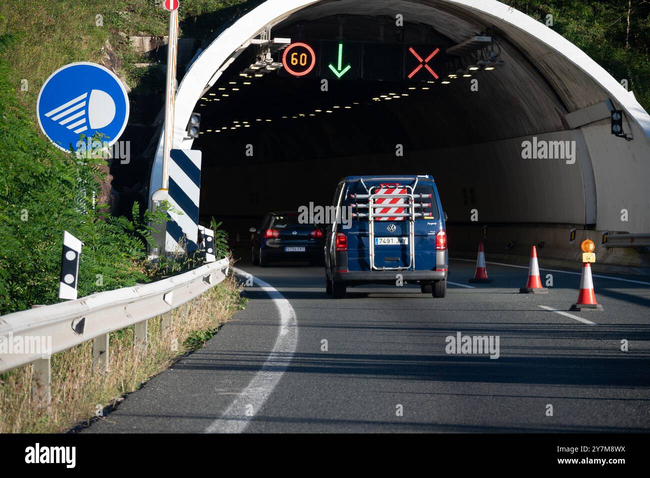 Road tunnel in Basque Country, Spain Stock Photo - Alamy