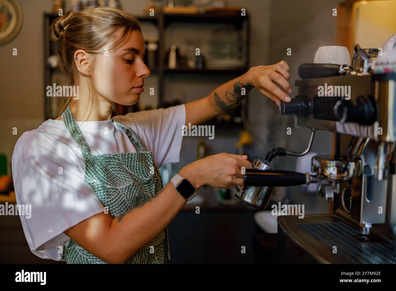 Skillful barista hi-res stock photography and images - Alamy