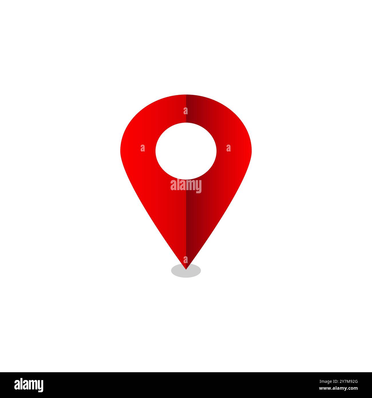 Location icon vector. Map pin place address point marker navigation sign symbol isolated on ...