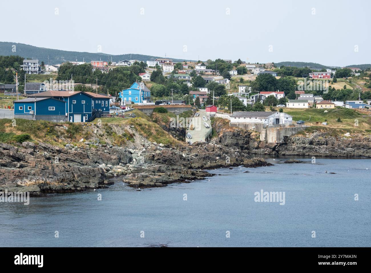 Boat storage on ramp in Pouch Cove, Newfoundland & Labrador, Canada ...