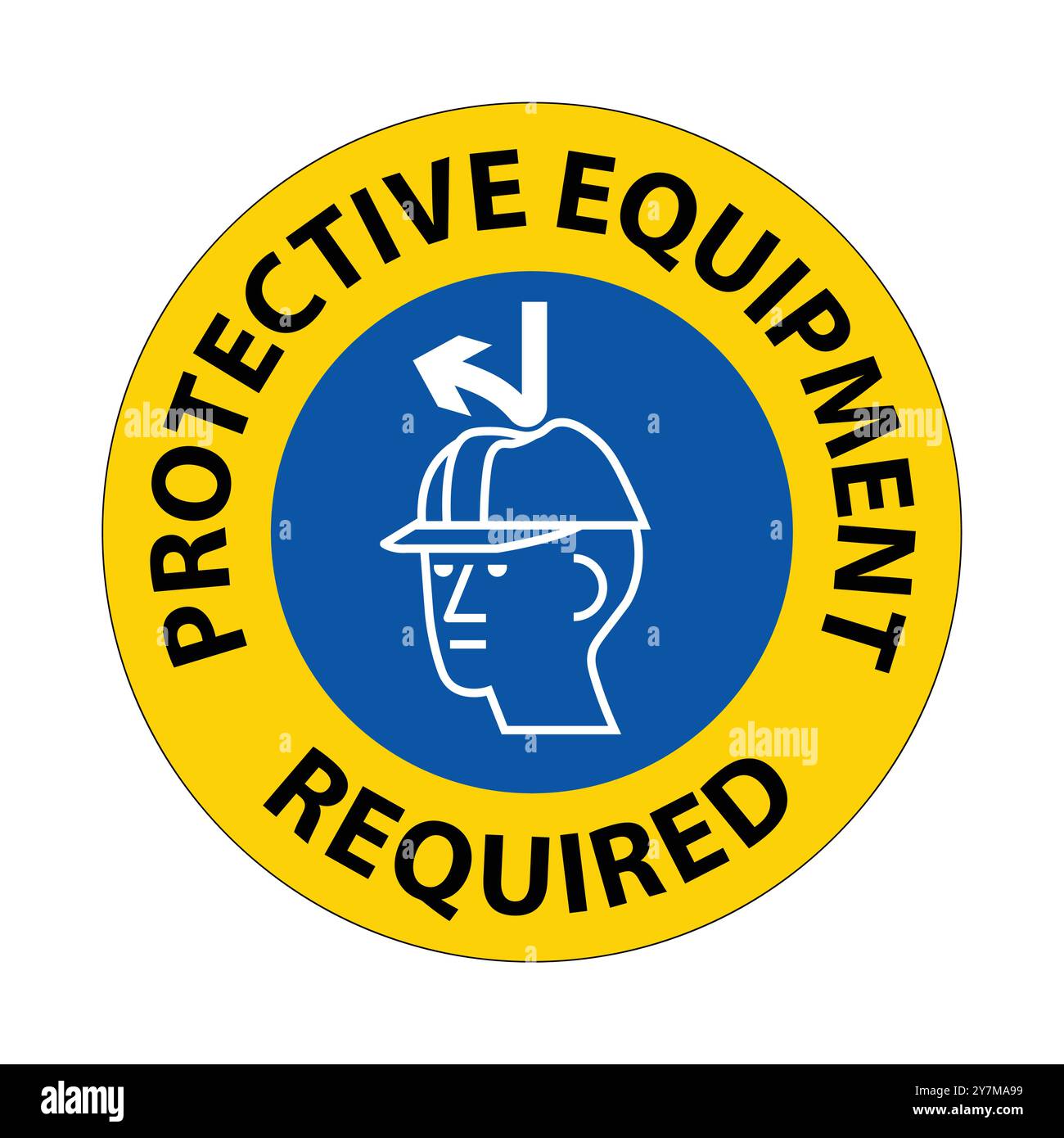 This sign emphasizes the necessity of protective equipment in various ...