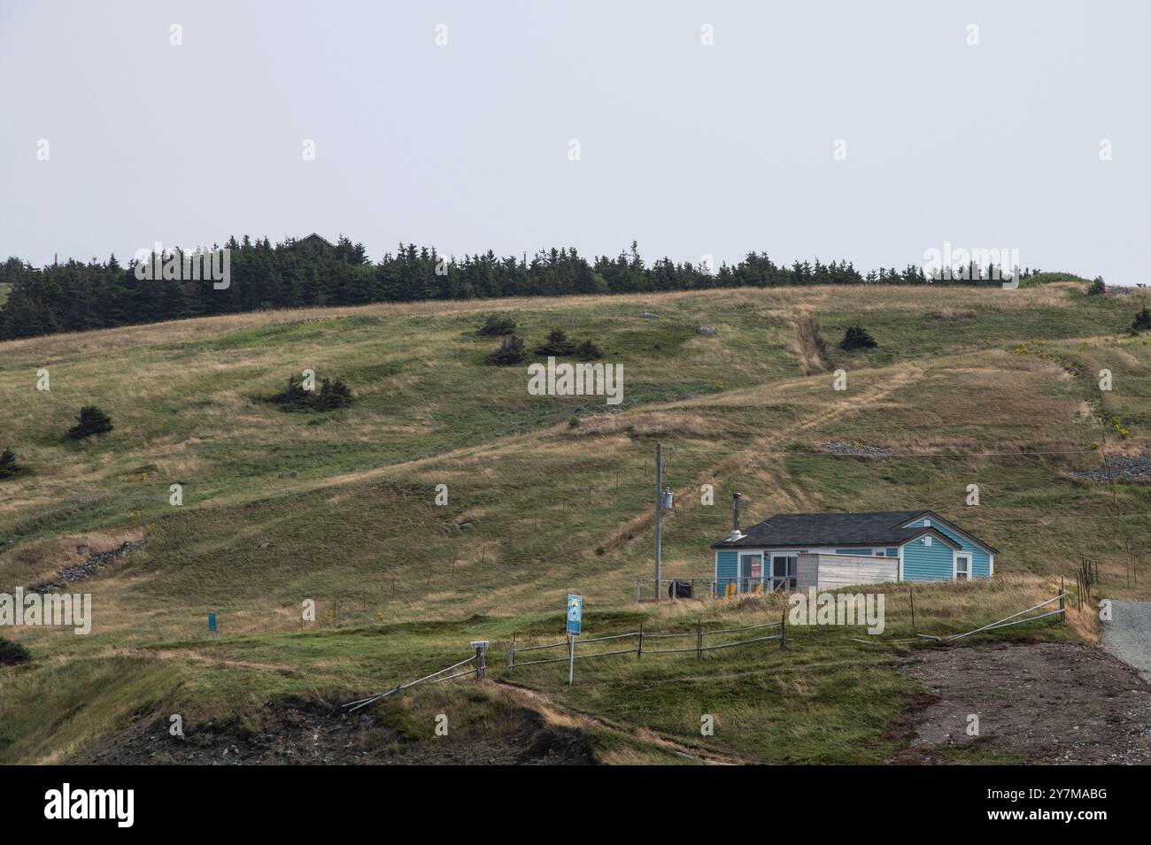 Sparse houses in Pouch Cove, Newfoundland & Labrador, Canada Stock ...