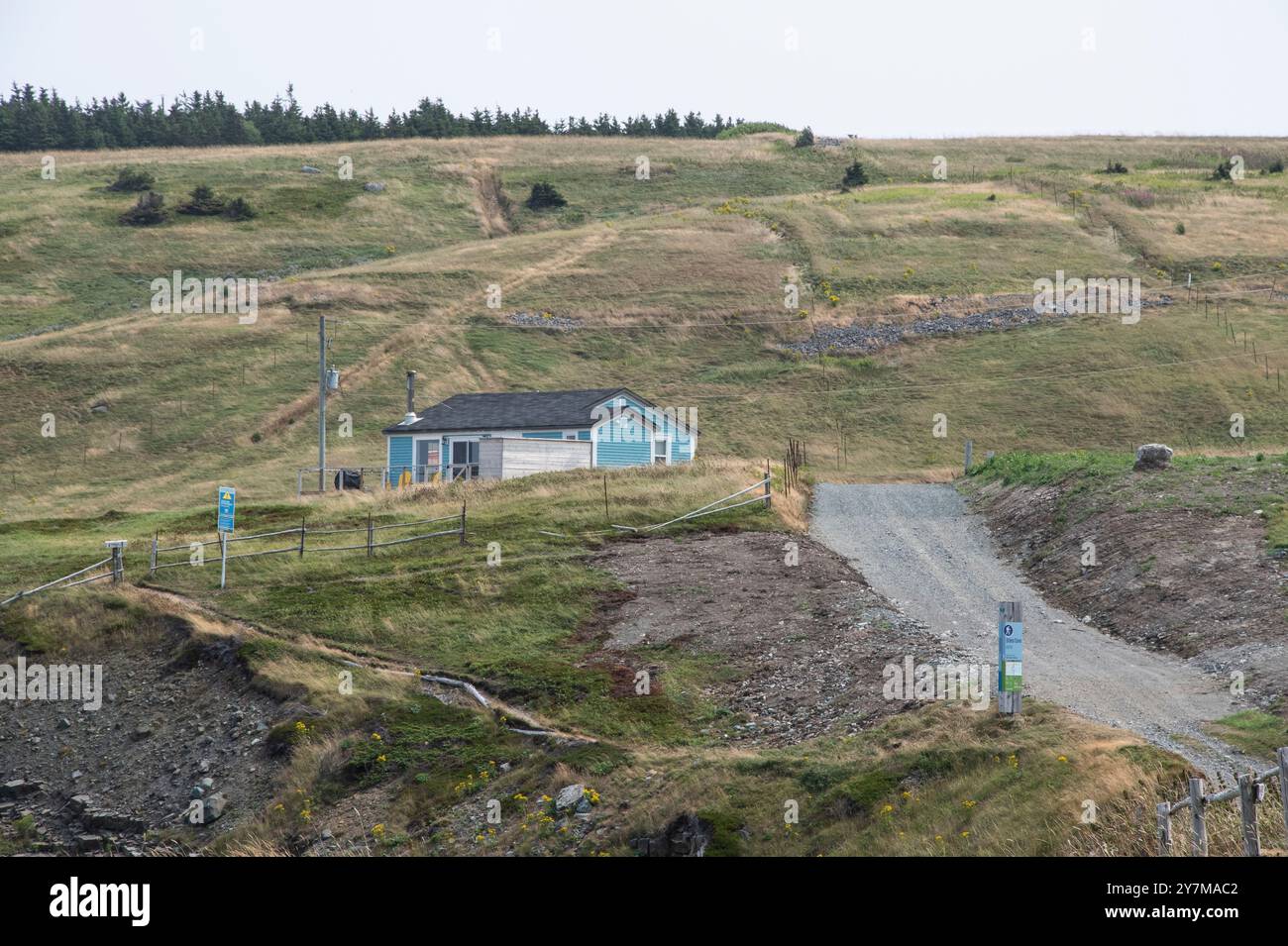 Sparse houses in Pouch Cove, Newfoundland & Labrador, Canada Stock ...