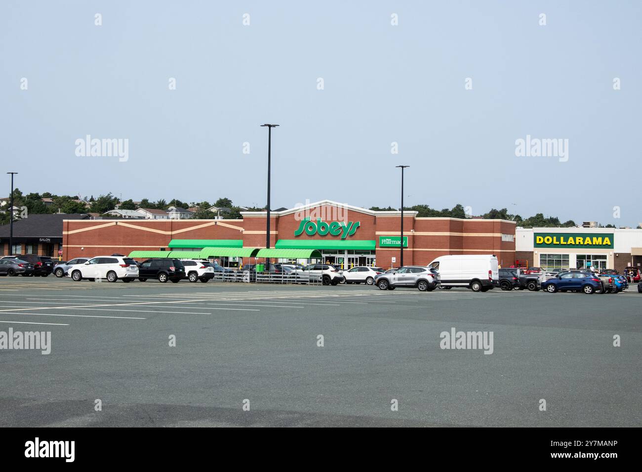 Sobeys and Dollarama stores on Torbay Road in St. John's, Newfoundland ...