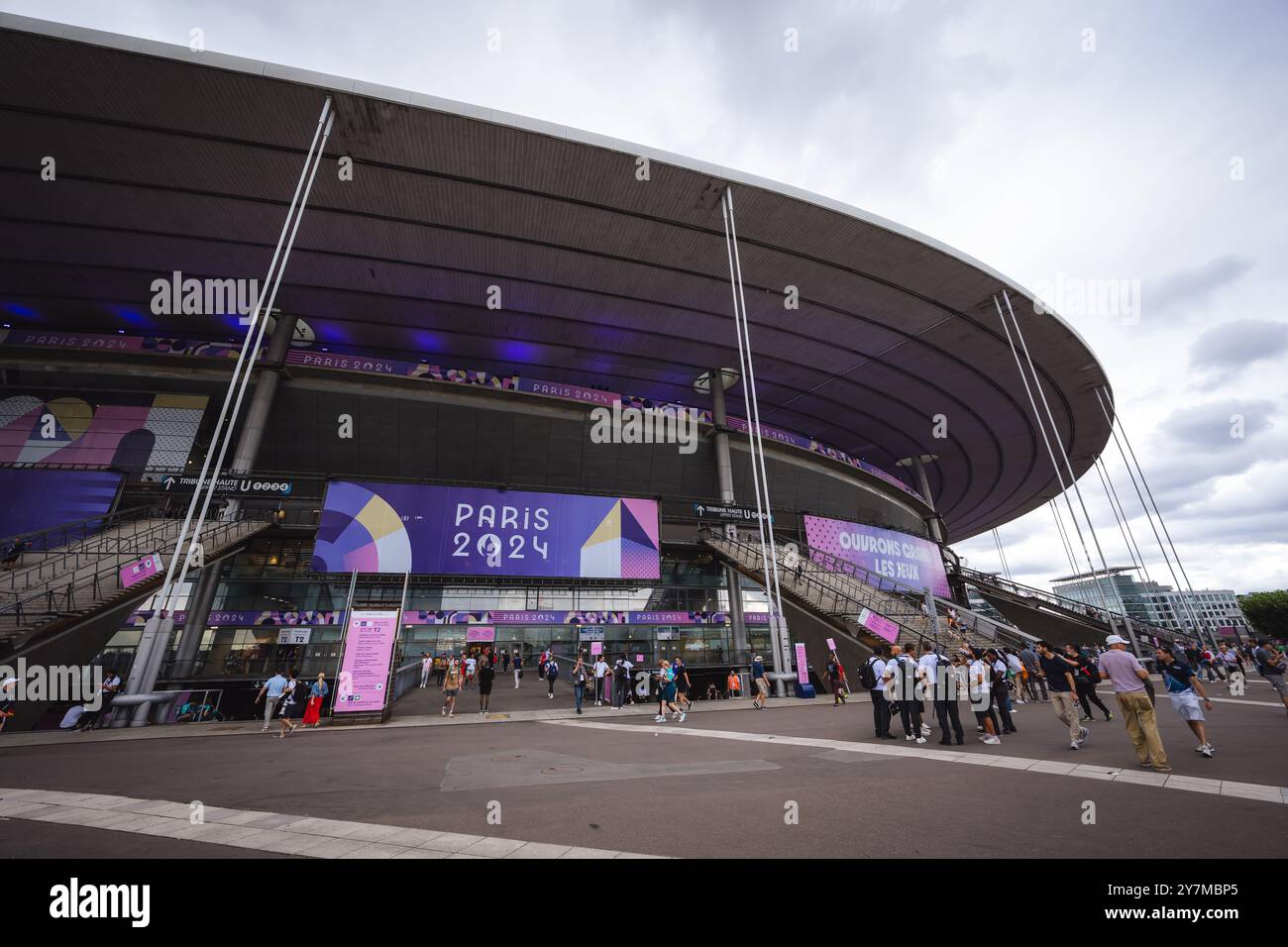 Exterior of the Stade de France during the Paris 2024 Olympic Games ...