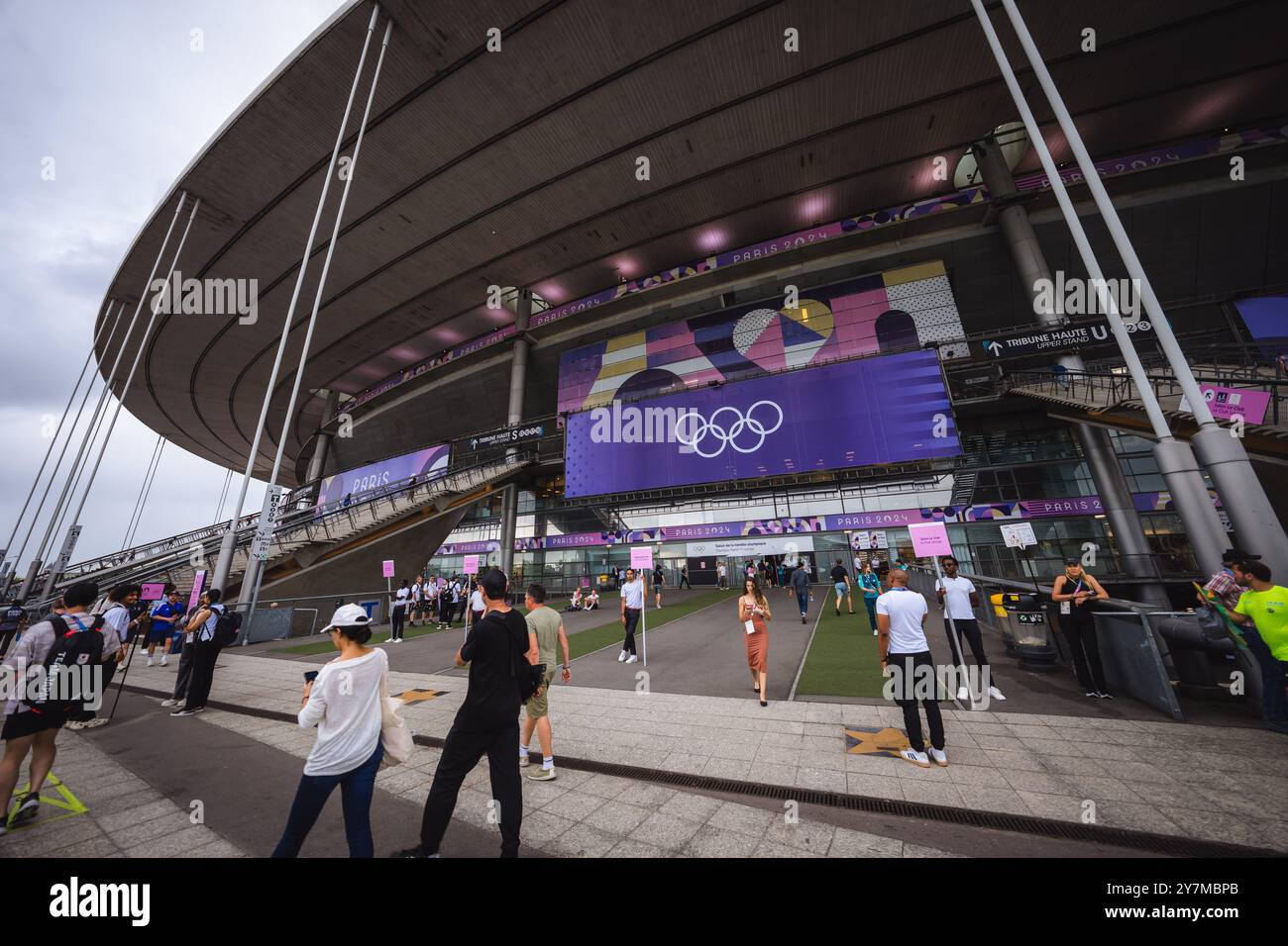 Exterior of the Stade de France during the Paris 2024 Olympic Games ...