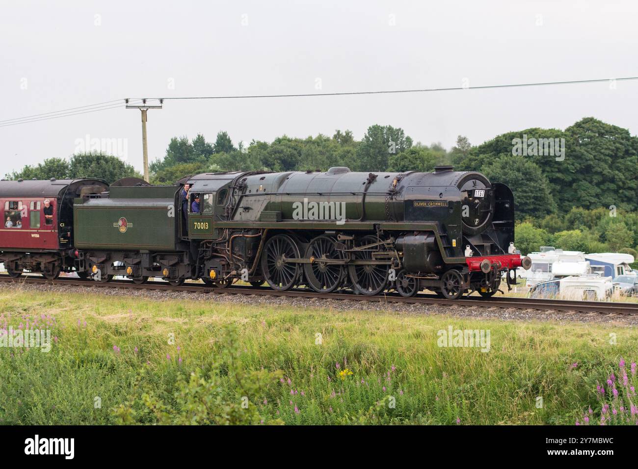 Oliver cromwell 70013 steam locomotive hi-res stock photography and ...