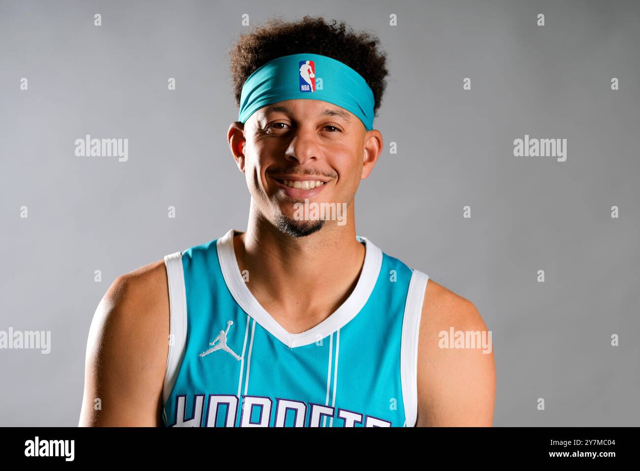 Charlotte Hornets' Seth Curry poses during the NBA basketball team's ...