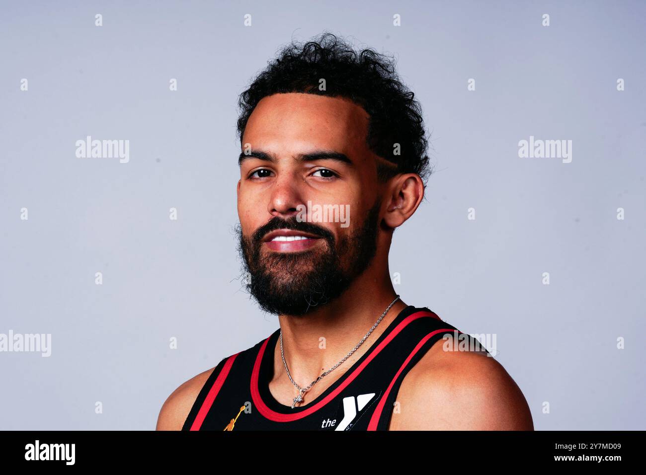 Atlanta Hawks guard Trae Young is shown during an NBA basketball media ...