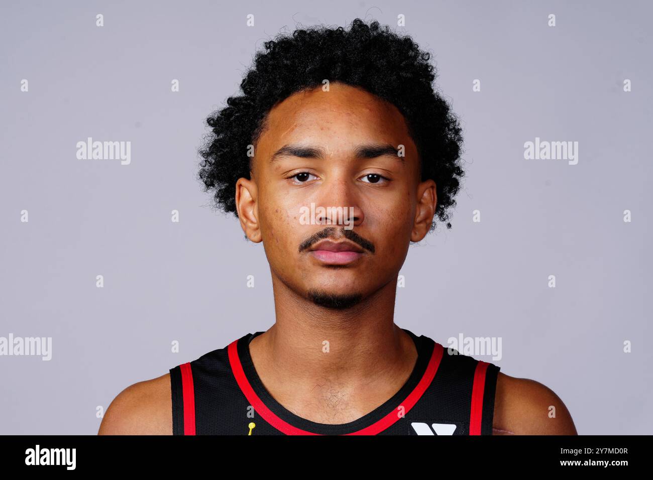 Atlanta Hawks guard Kobe Bufkin is shown during an NBA basketball media ...