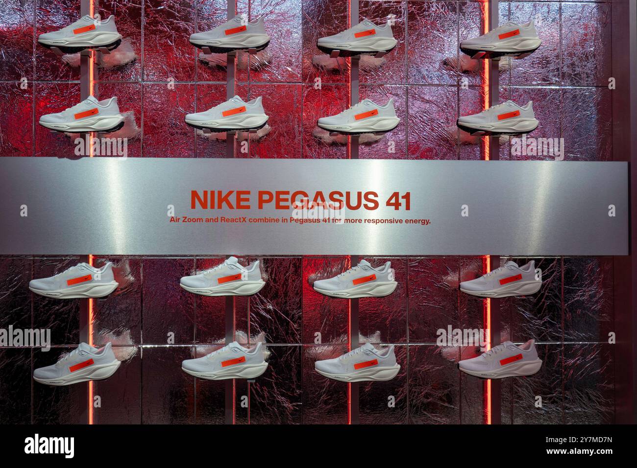Introduction of the Nike Pegasus 41 athletic shoe at the SoHo Store in ...