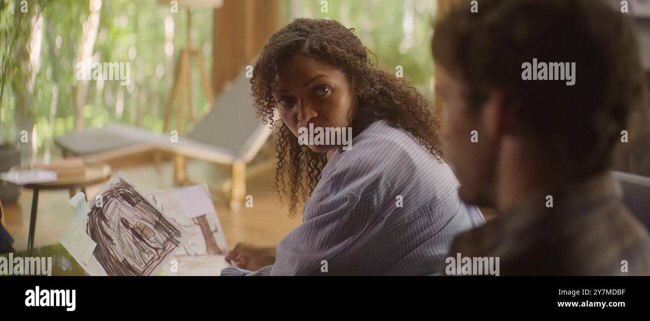 BAGMAN, from left: Antonia Thomas, Sam Claflin, 2024. © Lionsgate Films ...