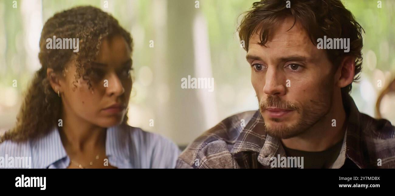 BAGMAN, from left: Antonia Thomas, Sam Claflin, 2024. © Lionsgate Films ...