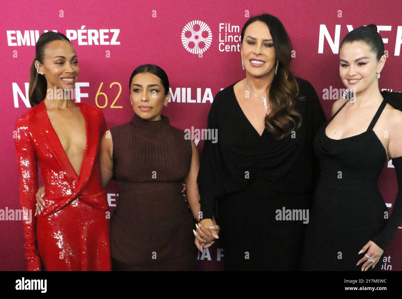 New York, New York, USA. 30th Sep, 2024. Zoe Saldana, Adriana Paz, Karla Sofia Gascon and Selena ...
