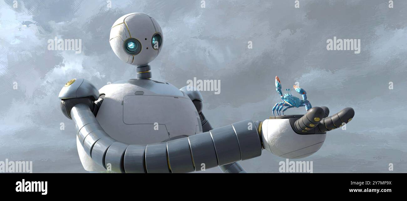 THE WILD ROBOT, Roz (voice: Lupita Nyong'o), 2024. © DreamWorks ...