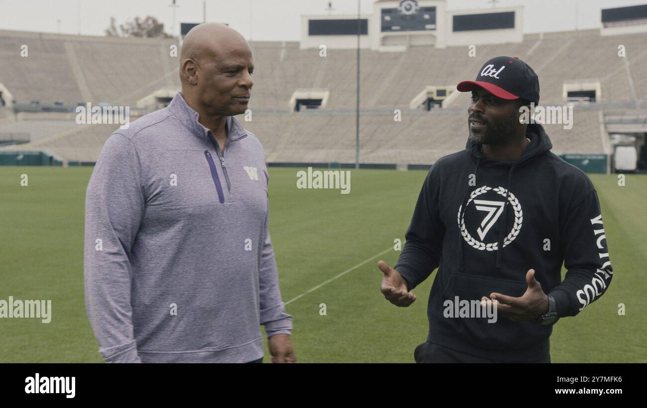 EVOLUTION OF THE BLACK QUARTERBACK, from left: Warren Moon, Michael ...