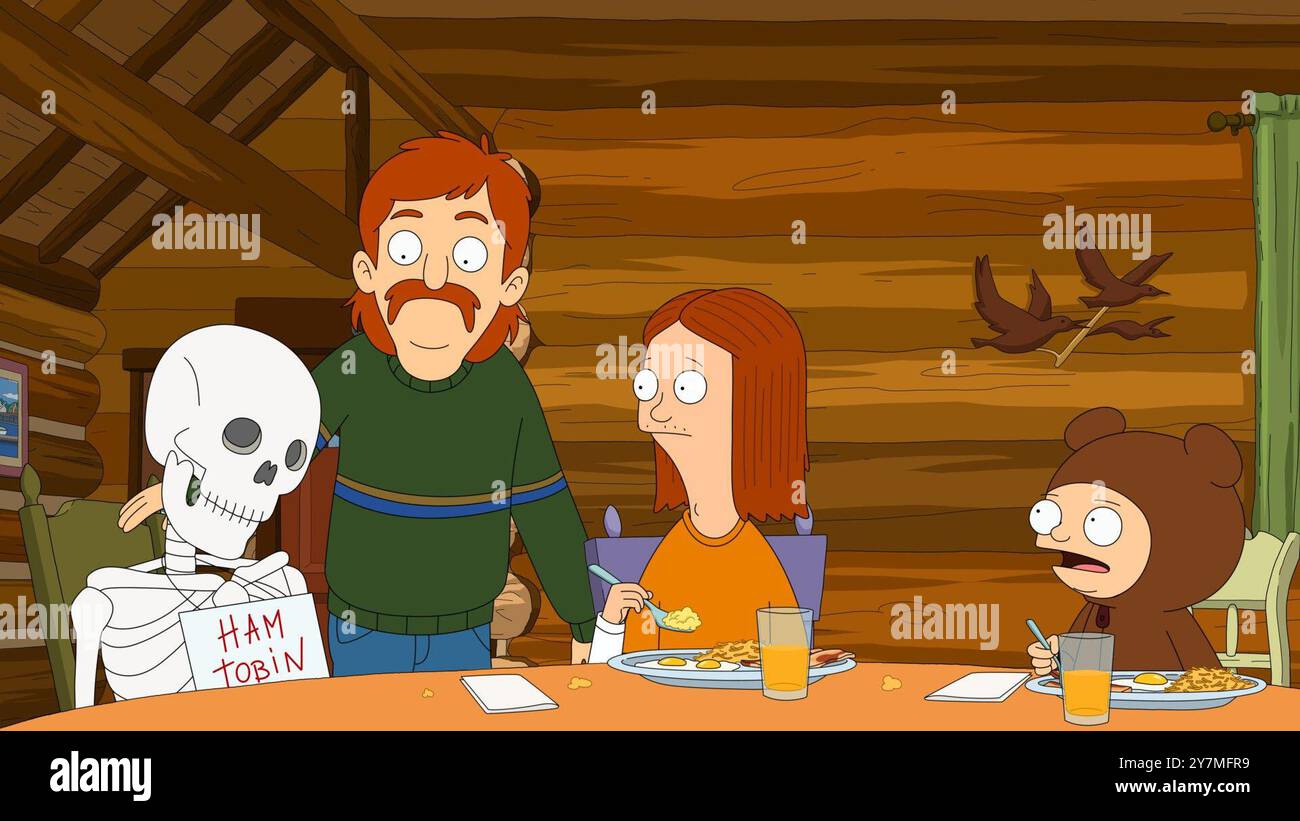 THE GREAT NORTH, from left: Wolf Tobin (voice: Will Forte), Ham Tobin ...