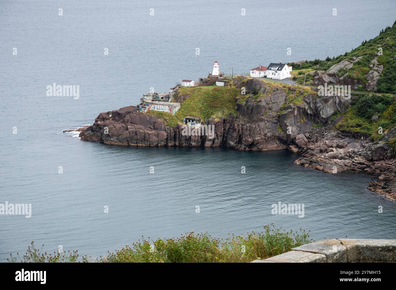 View of Fort Amherst from Signal Hill National Historic Site in St ...