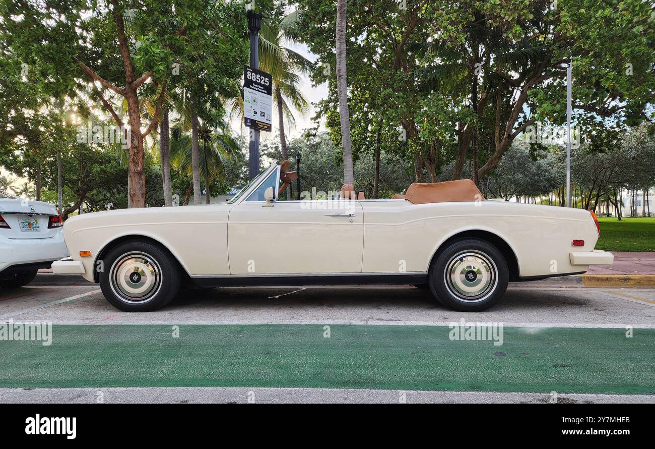 Miami Beach, Florida USA - June 5, 2024: 1978 Classic british ...