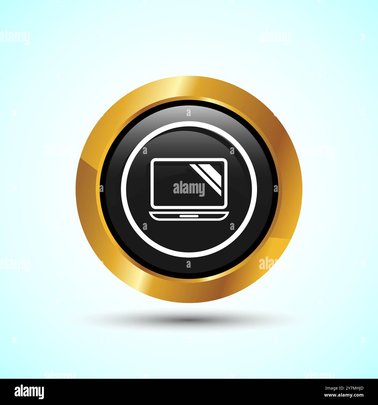 Laptop Icon Design Illustration, Computer Icon For Apps and Websites ...